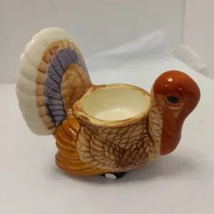 Lefton | Accents | Lefton 987 Vintage Turkey Candle Holder Porcelain ...